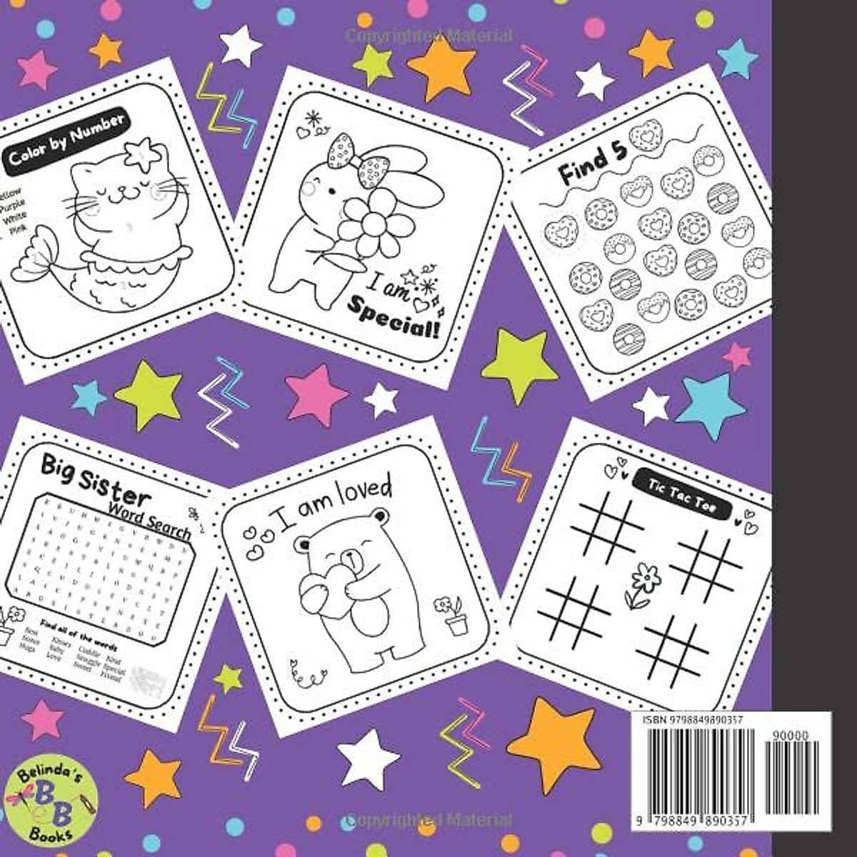 I am a Big Sister: Hooray!: Coloring and Activity Book for girls ages 3 and up