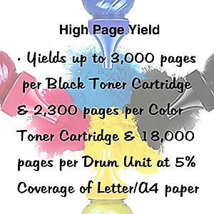 (BCYM, 8-Pack) HI-VISION HI-YIELDS® Compatible DR-223CL DR223CL Drum Units & TN-227 TN227 Toner Cartridge Replacement (with Chip,High Yield), for HL-L3210CW HL-L3270CDW HL-L3290CDW MFC-L3710CW