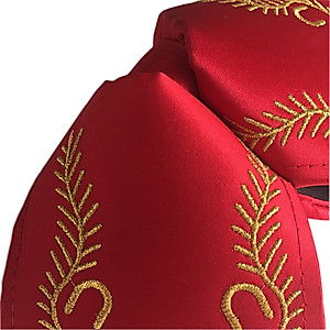 hello Mariachi Mexican Charro Mariachi Bow Tie red Gold Mexico Moño charros