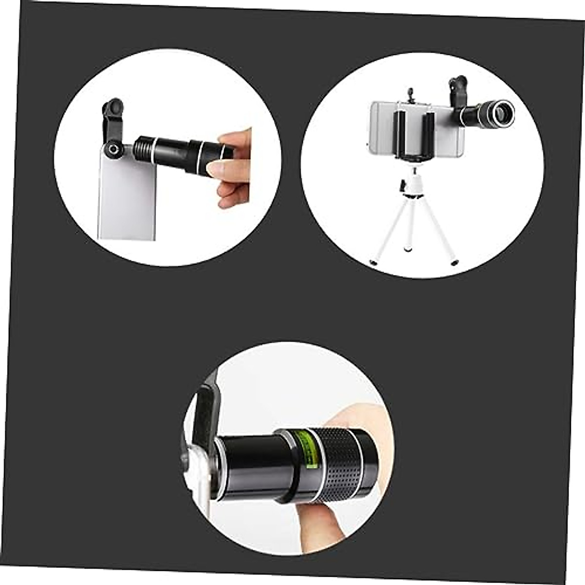 SWOOMEY Smart Phone celulares Smartphone cortinas inteligentes Clip-on Cell Phone Lens Phone fisheye Lens mobiles Telescope Lens Camera Lens Phone External Lens Set Suite telephoto Video