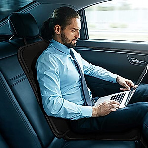 Panpany Car Seat Protector for Child Car Seat 2 Pack: Non-Slip Thickened seat Back Protector not Leave Imprint with Extra 4 Large Storage Pockets, carseat seat Protectors for Kids and Pets