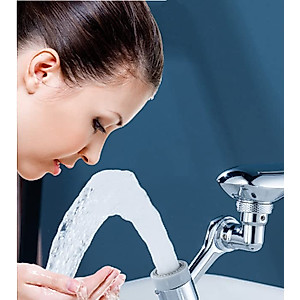 OGIFCHEN Faucet Aerator,Universal Splash Filter Faucet for Kitchen Sink 1080° Rotating with 2 Water Outlet Modes,All Copper Material 1