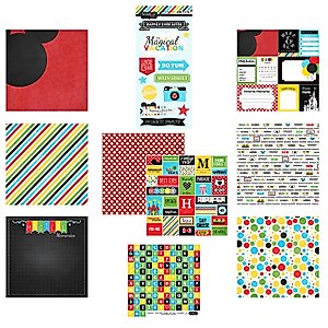 Scrapbook Customs Themed Paper and Stickers Scrapbook Kit, Magical Vacation