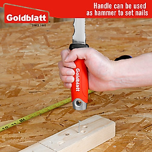 Goldblatt Insulation Knife, 8 Inch Stainless Steel Blade - Serrated Sharp Double Side Utility Knife Tool for Cutting Heat Material, Styrofoam - Rockwool Sod Cutter Lawn Repair Garden Knife