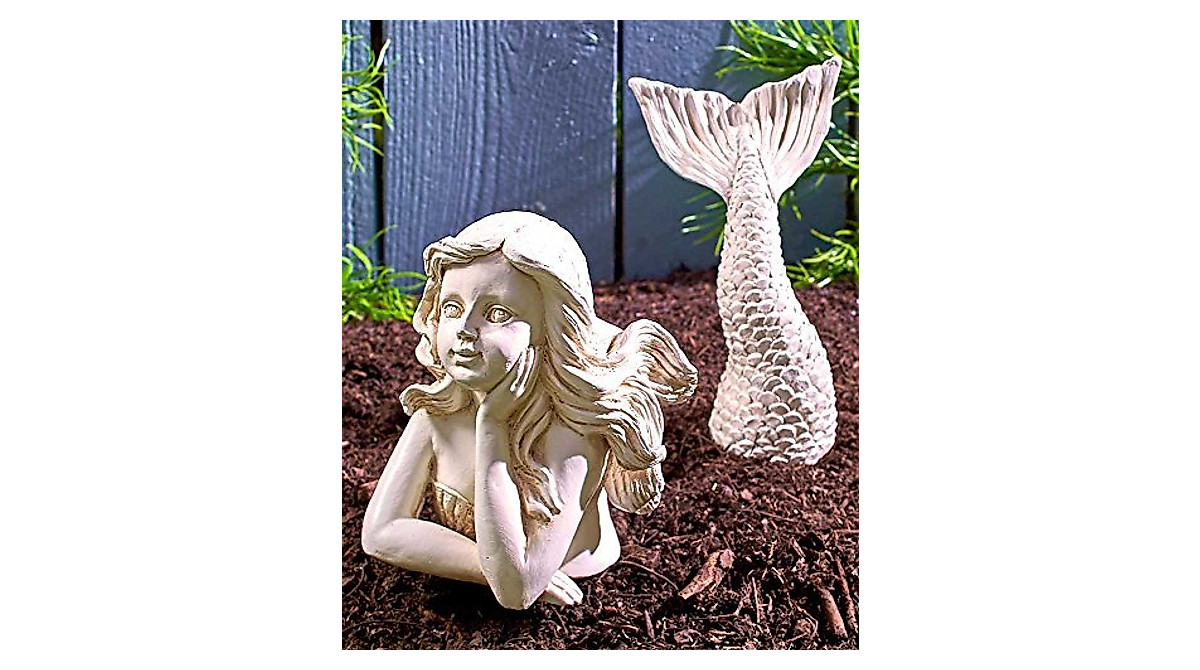 Mermaid Garden Statue Set - Coastal Decor for Your Garden