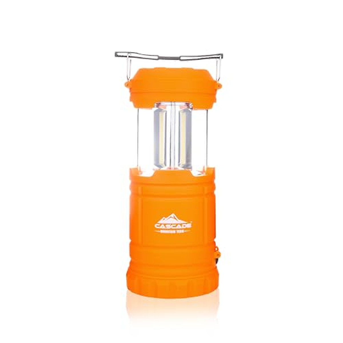 Cascade Mountain Tech Pop-Up LED Camping Flashlight Lantern - 2 Pack,Orange