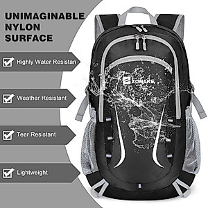 ZOMAKE Packable Hiking Backpack 40L:Lightweight Foldable Backpacks Water Resistant - Small Packable Back Pack Travel Day Pack for Camping Hiking Women Men (Olive green)
