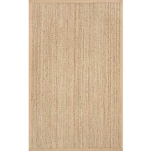 nuLOOM Elijah Natural Seagrass Farmhouse Area Rug, 6' x 9', Beige