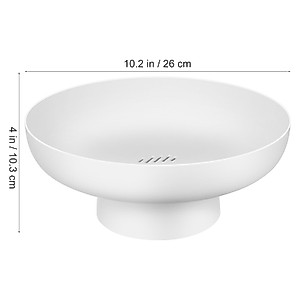 Hemoton Veggie Trays Small Bowls Drain Fruit Bowl Fruit Basket Portable Drain Fruit Snack Cake Storage Rack Living Room Dining Table Fruit Stand Small Bowls Dessert Tray