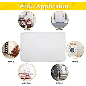 Middle Century Bath Mat for Bathroom Rugs Non Slip, Bath Mat Quick Dry Absorbent Bath Rug, Thin Rubber Backed Easy to Clean, Modern Geometry Diamond 20"x32"