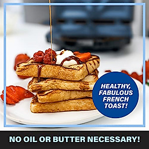 Granitestone Sandwich Maker, Panini Press Sandwich Maker with Nonstick Surface Breakfast Sandwich Maker Makes 2 Sandwiches in Minutes with Easy Cut Edges, Indicator Light, College Dorm Room Essentials