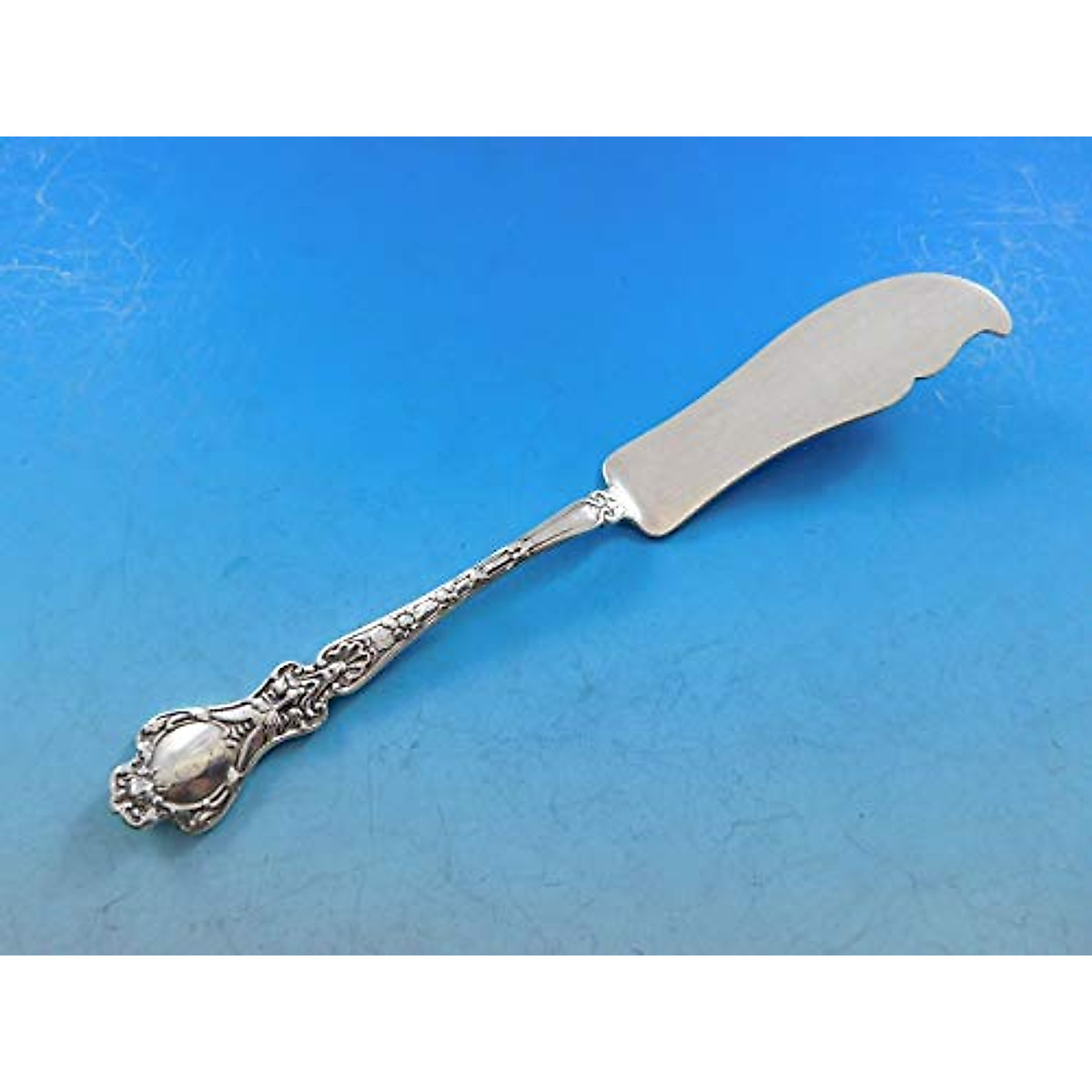 Nuremburg by Alvin Sterling Silver Flat Handle Master Butter 7" Vintage Server