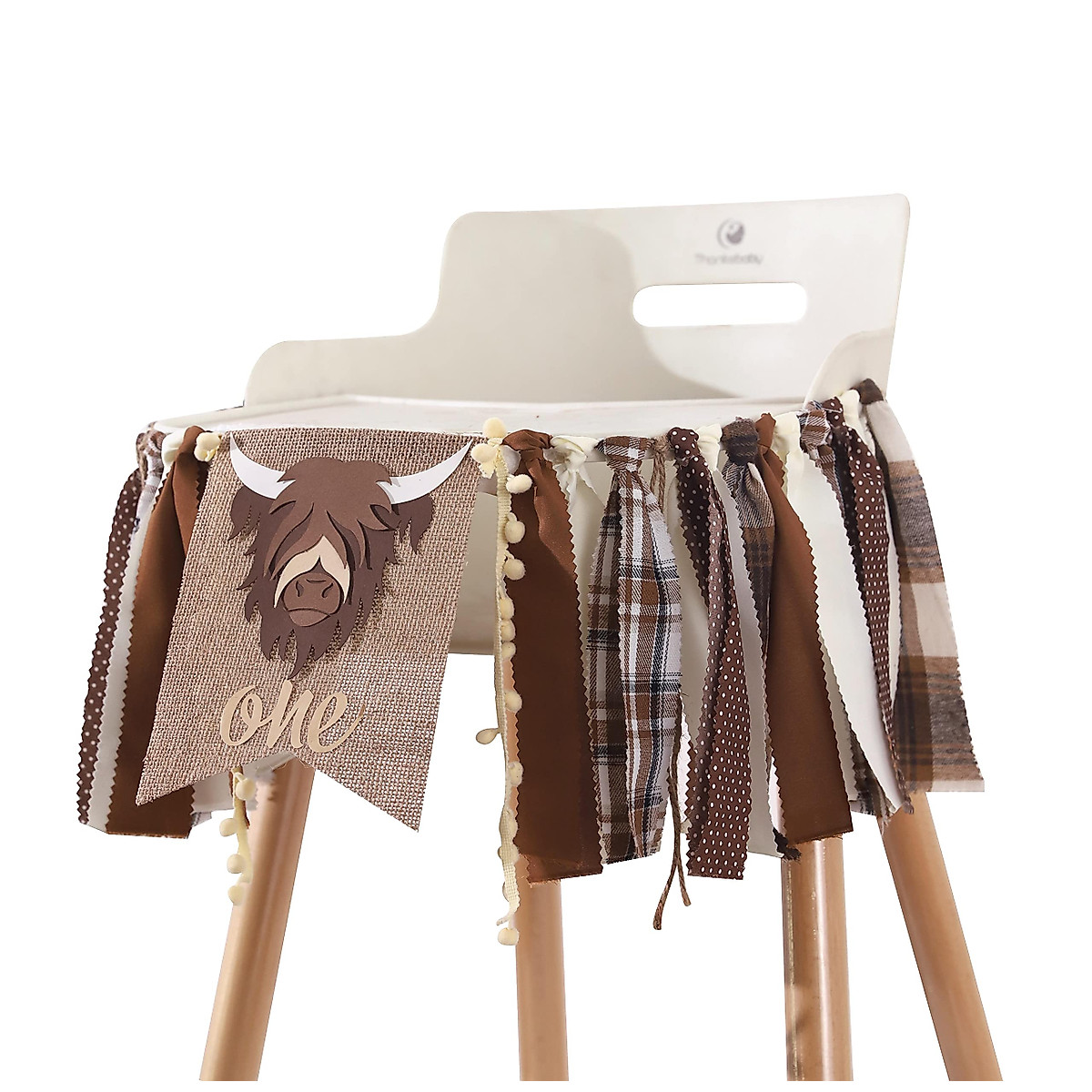 1st Birthday High Chair Banner - Cowboy Rodeo for Party Fabric Decor,Cake Smash Baby Shower,Backdrop Garland for Photo Props (Cowboy Birthday Banner)