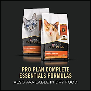Purina Pro Plan Pate, High Protein Wet Cat Food, COMPLETE ESSENTIALS Classic Chunky Chicken Entree - (24) 3 oz. Pull-Top Cans