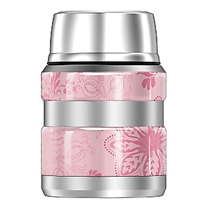 THERMOS Looney Tunes Lola Bunny Scooter STAINLESS KING Stainless Steel Food Jar with Folding Spoon, Vacuum insulated & Double Wall, 16oz