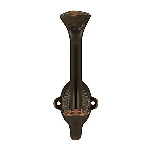 Hickory Hardware P2175-OBH Craftsman Collection Hook Oil-Rubbed Bronze Highlighted Finish