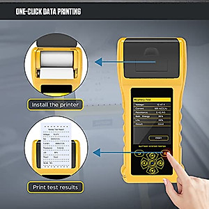QPKING Automotive Battery System Testers BT760 6-32V Car Battery Anaalyzer 30-2000 CCA Battery Load Tester for Vehicles Heavy Duty Trucks Motorcycles with 3 Rolls Printer Paper