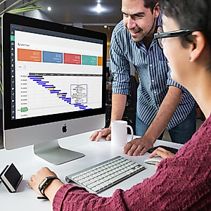 Wireless Keyboard and Mouse Compatible with iMac MacBook Air/Pro (Bluetooth and USB)