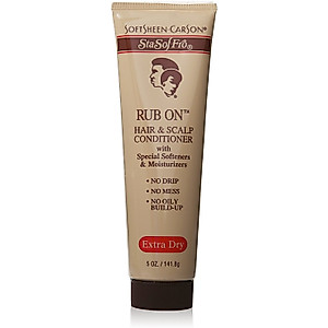 SoftSheen-Carson Rub On Hair & Scalp Conditioner with Special Softeners & Moisturizers, Extra Dry, 5-Ounce Bottles (Pack of 6)