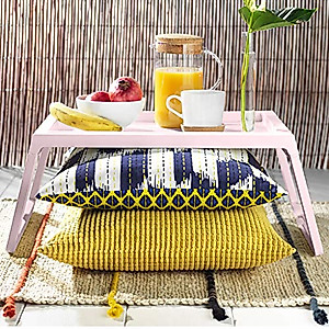 Plastic Bed Tray with Folding Legs, Lap Tray Breakfast Tray Great for Breakfast in Bed or Eating Tray, for Computer IPad Book Coloring Stand - 5 Color