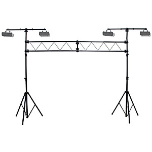 Harmony Audio HA-TRUSSKIT Pro Audio DJ 10 Foot Lighting Truss Package with (2) Tripod Stands