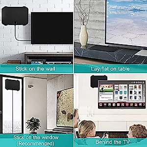TAOPE TV Antenna for Smart TV,2022 Newest TV Antenna Indoor,Antenna TV Digital HD Indoor,350 Miles Long Range Digital Antenna for TV, Support 4K 1080P with Amplifier Signal Booster for Free Channels.