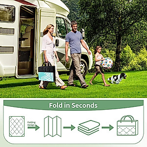 GENIMO Outdoor Rug for Patios Clearance, 5'x8' Reversible Tropical Outdoor Decor Area Rugs,Plastic Straw Waterproof Carpet, Camping Mat for Rv, Porch, Deck, Camper, Balcony, White & Grey