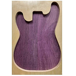 Exotic Wood Zone | Purpleheart Electric/Bass Musical Guitar Body Blanks | Luither Tonewood Suppliers | 21" x 14" x 2" - Glued Unplaned (3 Pcs)