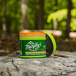 Murphy’s Naturals Mosquito Repellent Candle | DEET Free | Made with Plant Based Essential Oils and a Soy/Beeswax Blend | 30 Hour Burn Time | 9oz
