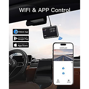 4K Dash Cam Front, GOODTS Car Camera 2160P with WiFi, Dash Camera for Cars with Dedicated Car Charger, Dashcam with App Control,G-Sensor,Parking Monitor,3M Bracket,No Screen,64GB SD Card