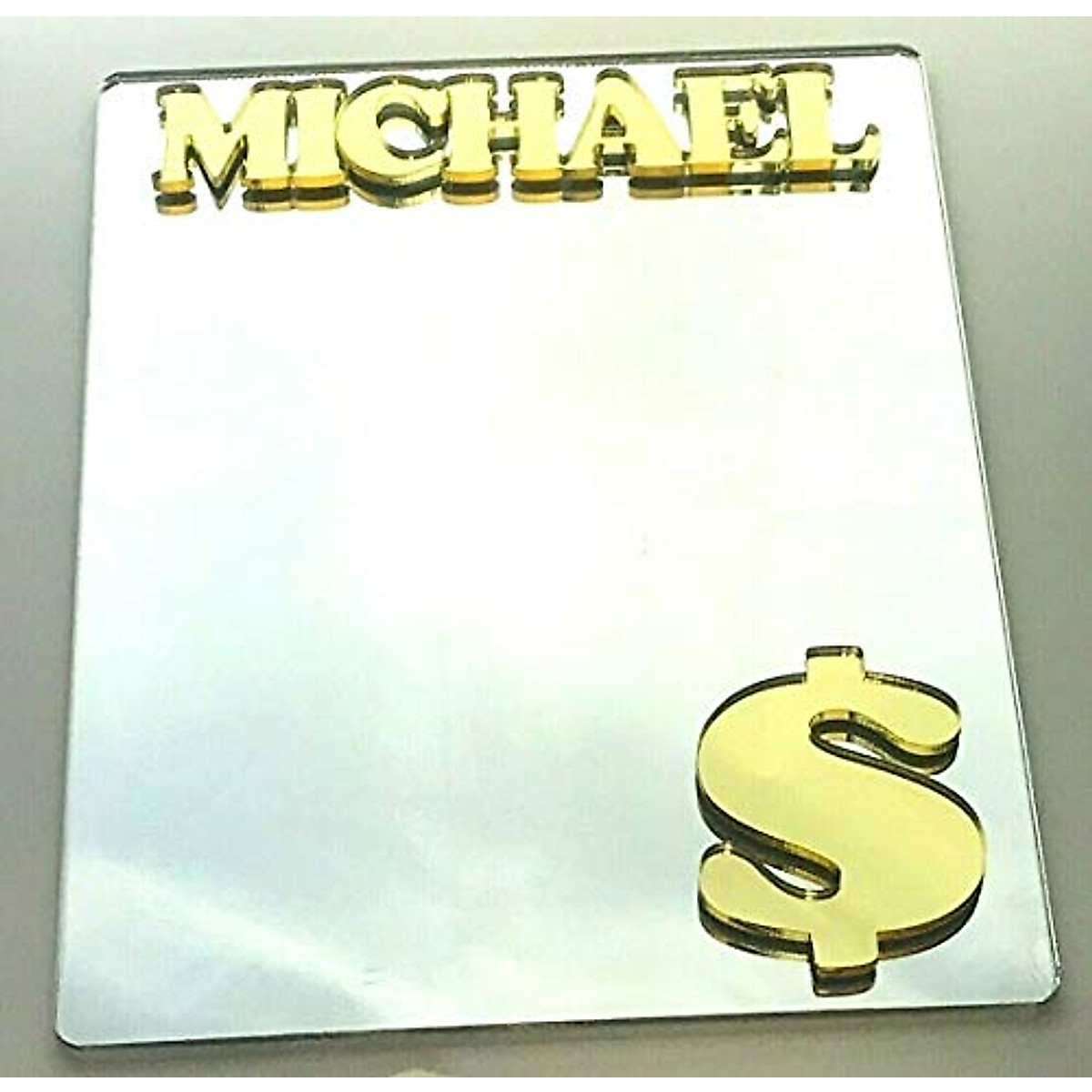 Money Dollar Sign Locker Mirror Personalized Back to School Magnetic Custom Locker Decor Cheerful Personalized Inside of Locker Organizer Accessory, Refrigerator Magnet, Quality and Fun in One!