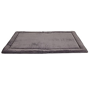 Petmate Aspen Pet Rectangular Kennel Mat, Dark Gray, for 40' Crates