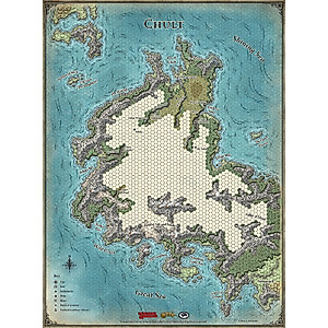 Gale Force Nine Dungeon & Dragons Tomb of Annihilation Map Set (4-Maps), Multicolor