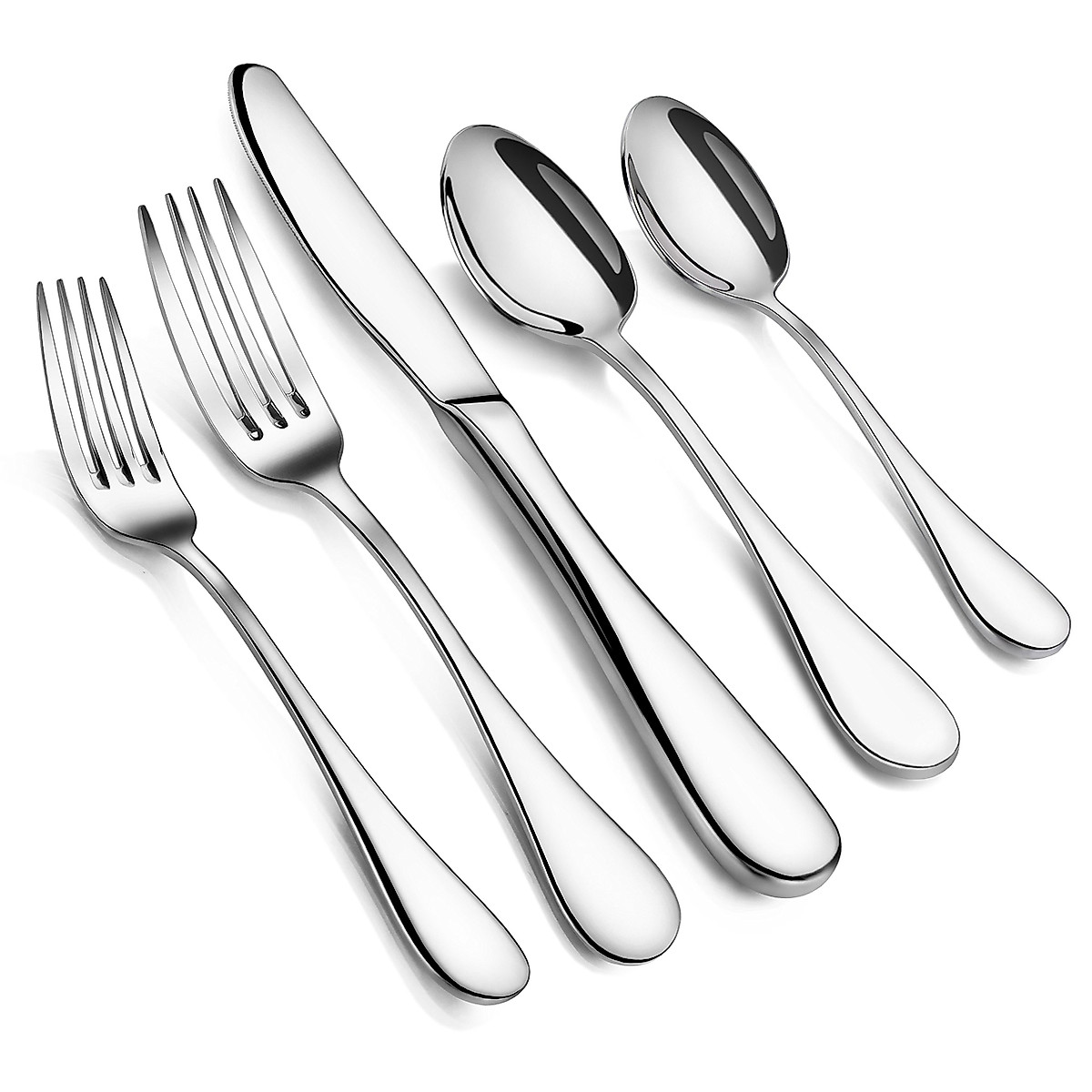Artaste 56389 Rain 18/10 Stainless Steel Flatware 20-Piece Set, Service for 4