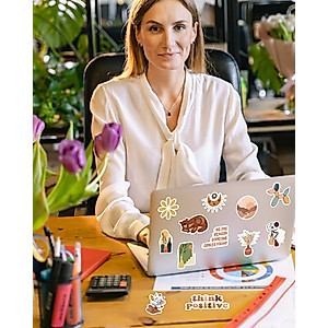 Benresive 300 Pcs Cute Stickers for Teens, Water Bottle Stickers, Preppy Boho Aesthetic Sticker Packs, Vinyl Waterproof Scrapbook Laptop Bulk Stickers for Adults Girls Kids