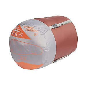 Kelty Cosmic Synthetic Fill 0 Degree Backpacking Sleeping Bag, Regular – Compression Straps, Stuff Sack Included