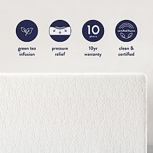 Best Price Mattress 8" Signature Green Tea Memory Foam Mattress, Twin