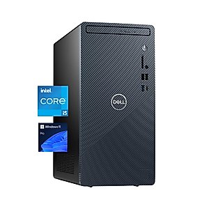 Dell Inspiron 3910 Business Desktop Computer, 12th Gen Intel Core i5-12400, Windows 11 Pro, 16GB RAM, 1TB SSD, WiFi, Bluetooth, Plain DVD+/-RW, Intel UHD Graphics