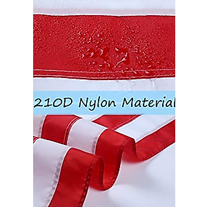 duduta 2x3 Feet American Flag Nylon USA Flag Outdoor Indoor US Flag Embroidered Stars Sewn Stripes Brass Grommets
