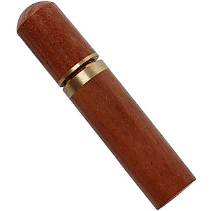 Generic Wooden Needle Case Leather Stitching Needles Holder Hand Sewing Needles Storage Tube for Storing Handmade Sewing Embroidery Needle Accessories