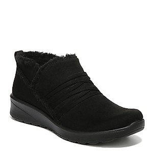 BZees Womens Glide Slip-On Ankle Boot Black 6.5 M