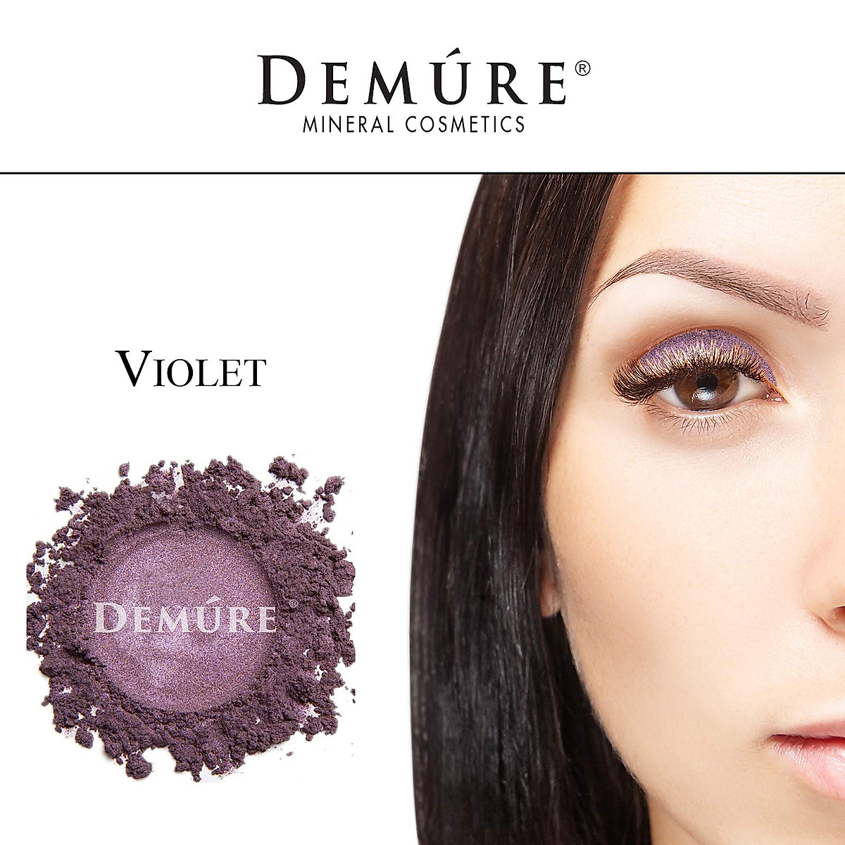 Demure Mineral Make Up (Violet) Eye Shadow, Shimmer Eyeshadow, Loose Powder, Glitter Eyeshadow, Organic Makeup, Eye Makeup, Natural Makeup, Organic Eyeshadow, Natural Eyeshadow, Professional Makeup