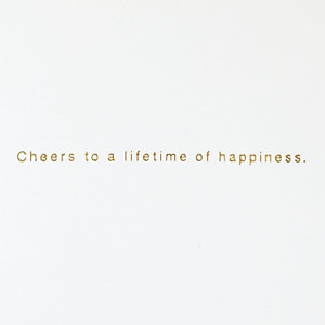 Hallmark Signature Wedding Card, Bridal Shower Card, Engagement Card (Champagne)