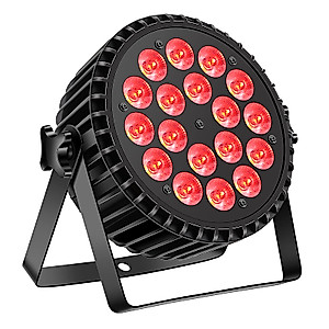 Par Lights LED Stage Lights, U`King 10Wx18 RGBW Uplight Stage Lighting Effect by DMX and Sound Activated Control Wash Light for Wedding Parties Church Club DJ Live Show