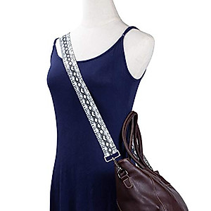 Crossbody Strap for Purses Replacement Adjustable Guitar Multicolor Style Handbag Straps (Snakeskin)