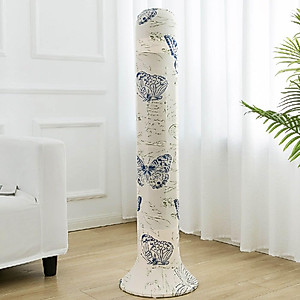 ZUYYON Tower Fan Dust Cover - Vertical, Washable, 37-47 Inch, Butterfly Pattern