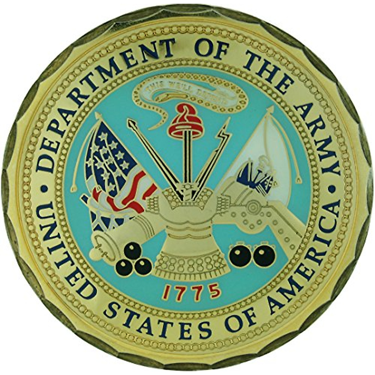 1st Cavalry 2 inch coin with velvet presentation case