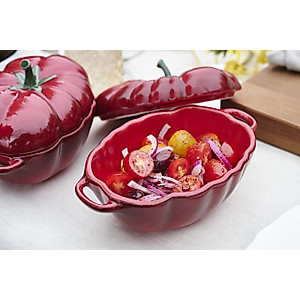 Staub Tomato Casserole 40511-855-0 Enamelled Surface Ceramic