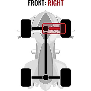 Sixity XTA Front Right Axle compatible with Honda SXS500M2 Pioneer 500 2015-2016