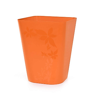 Mintra Home Trash Bins (Orange, 12 Liter (3 Gallon) - 2 Pack)